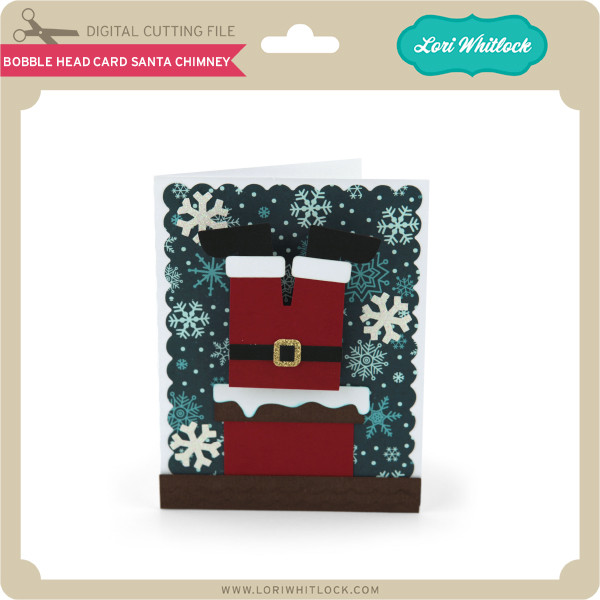 Bobble Head Card Santa - Lori Whitlock's SVG Shop