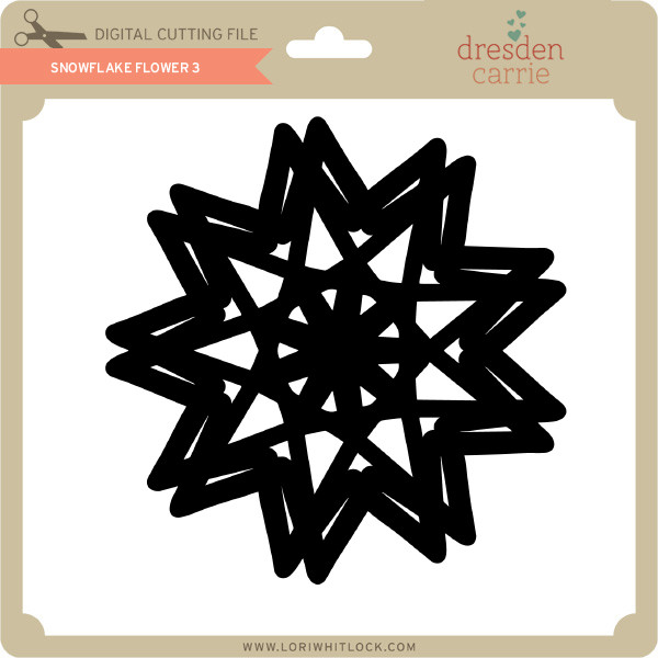 Snowflake Frame 3 - Lori Whitlock's SVG Shop