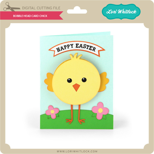 Bobble Head Card Cat - Lori Whitlock's SVG Shop
