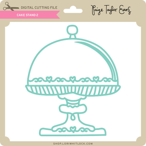 3D Simple Cake Stand - Lori Whitlock's SVG Shop