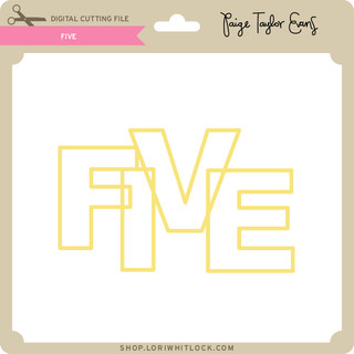 Five And Fabulous - Lori Whitlock's SVG Shop