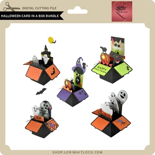 Box Card Envelope Fall Halloween Bundle - Lori Whitlock's SVG Shop