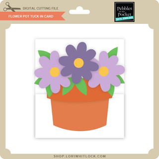 Flower Pot Card Kit - Lori Whitlock's SVG Shop