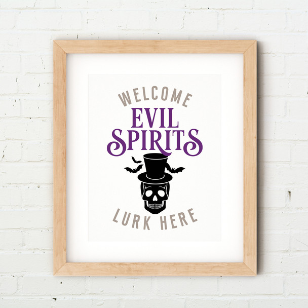 Welcome Evil Spirits - Lori Whitlock's SVG Shop