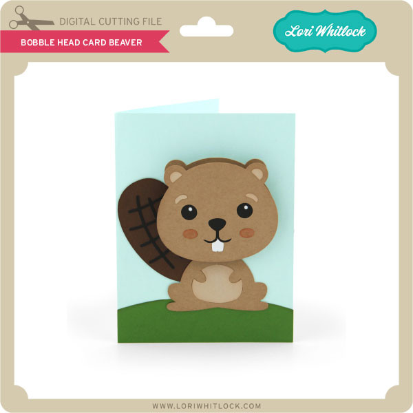 Bobble Head Card Cat - Lori Whitlock's SVG Shop
