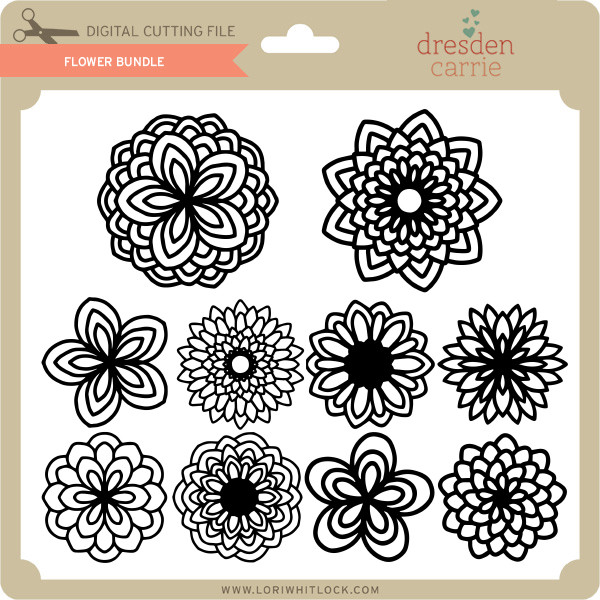 Flower Bundle - Lori Whitlock's SVG Shop