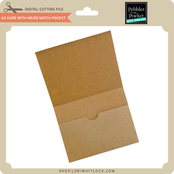 A2 Card Box with Rounded Notch - Lori Whitlock's SVG Shop