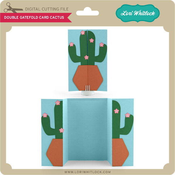 Double Gatefold Card Tree - Lori Whitlock's SVG Shop