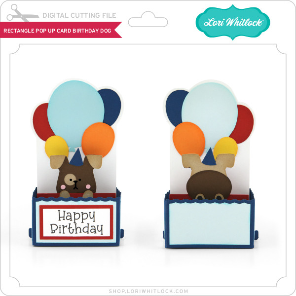 Pop Up Card Dog - Lori Whitlock's SVG Shop