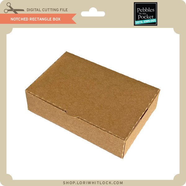 Rectangle Box with Notched Opening - Lori Whitlock's SVG Shop