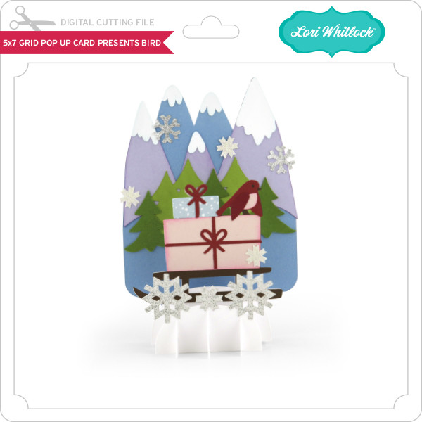 5x7 Grid Pop Up Card Nativity - Lori Whitlock's SVG Shop