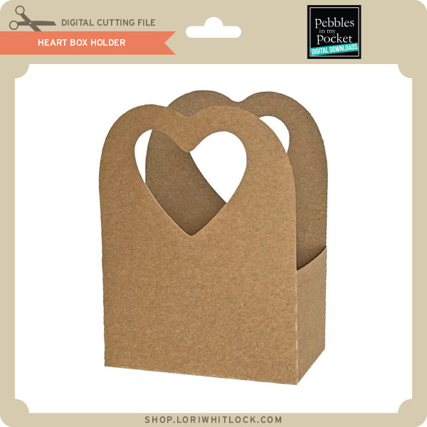 Heart Box Holder - Lori Whitlock's SVG Shop