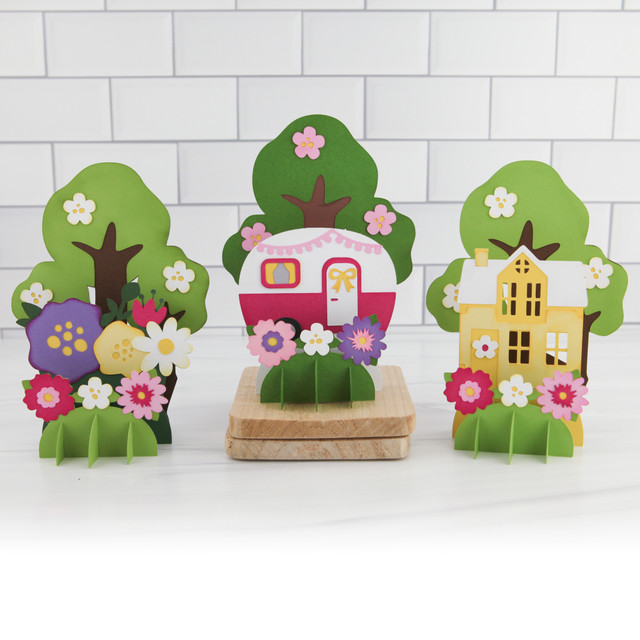 5x7 Grid Pop Up Card Spring Bundle - Lori Whitlock's SVG Shop