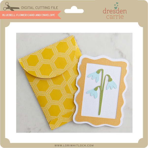 Box Card Envelope Flowers - Lori Whitlock's SVG Shop