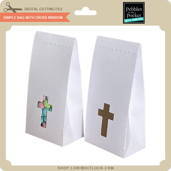 Scallop Box With Cross Window - Lori Whitlock's SVG Shop