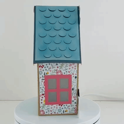 3D House Spring Cottage - Lori Whitlock's SVG Shop
