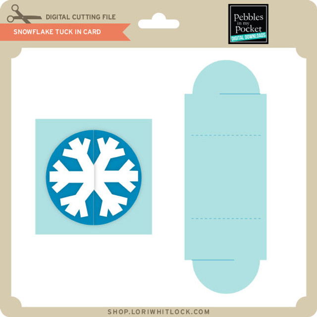 Snowflake Slit Card - Lori Whitlock's SVG Shop