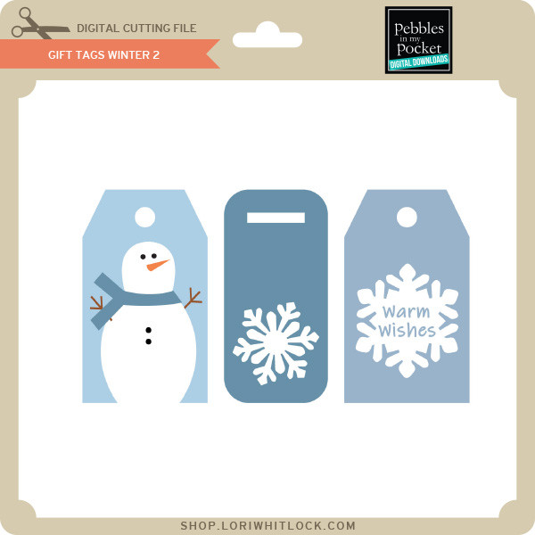 Gift Tags Winter 2 - Lori Whitlock's SVG Shop