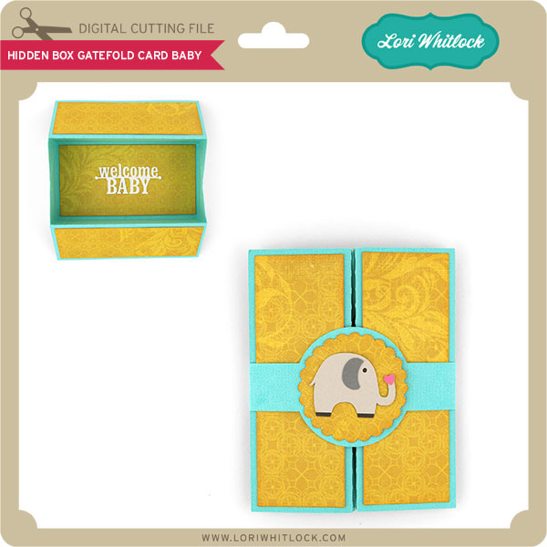 Hidden Box Gatefold Card Graduation - Lori Whitlock's SVG Shop