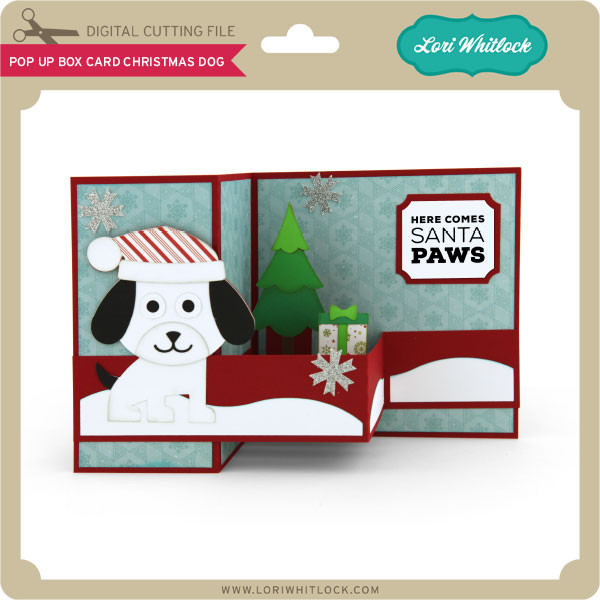 Pop Up Card Dog - Lori Whitlock's SVG Shop