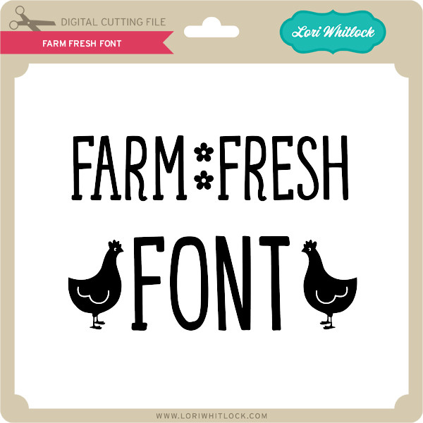 Farm Dingbats Font - Lori Whitlock's SVG Shop