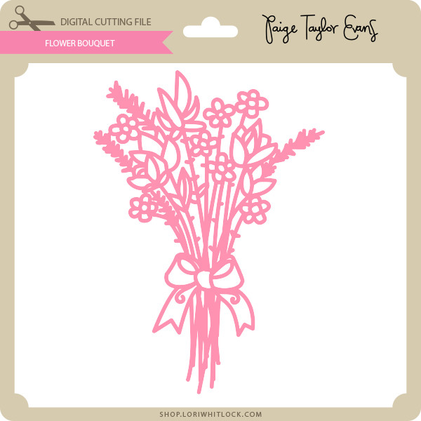 Flower Bouquet Card - Lori Whitlock's SVG Shop