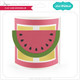 Shaped Card Watermelon - Lori Whitlock's SVG Shop