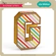 3-D Alphabet Letter G - Lori Whitlock's SVG Shop