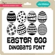 Easter Egg Dingbats Font - Lori Whitlock's SVG Shop