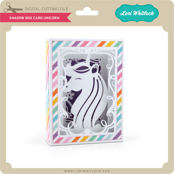 Unicorn Card & Box Bundle - Lori Whitlock's SVG Shop