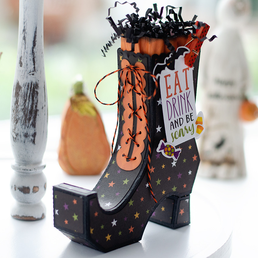 3D Witch Boot - Lori Whitlock's SVG Shop