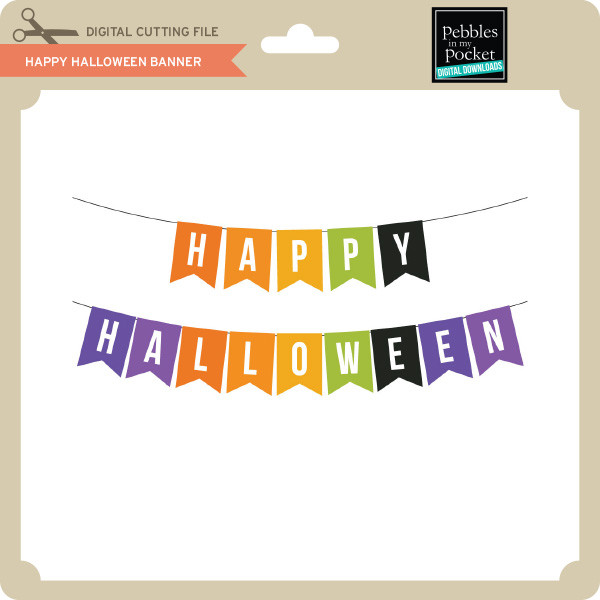 Halloween Banner 2 - Lori Whitlock's SVG Shop
