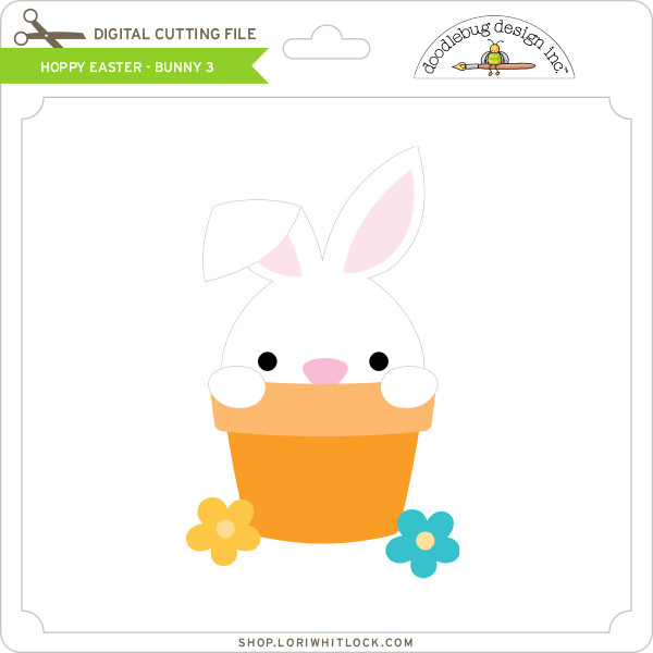 Hoppy Easter - Bunny - Lori Whitlock's SVG Shop