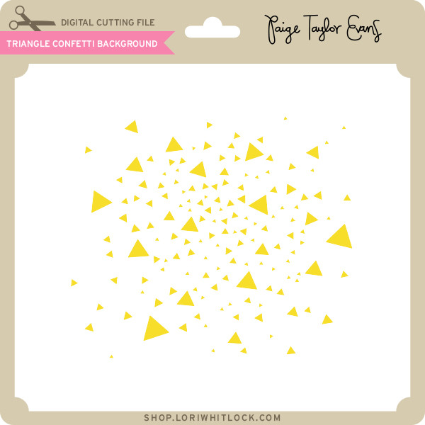 Triangle Confetti Background - Lori Whitlock's SVG Shop