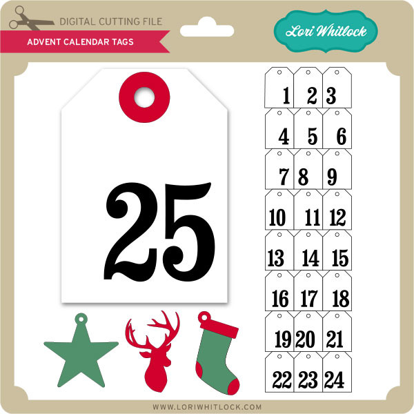 Advent Calendar Christmas Tree - Lori Whitlock's SVG Shop