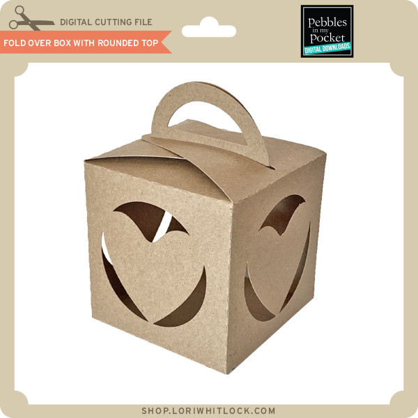 Fold Over Box with Rounded Top - Lori Whitlock's SVG Shop