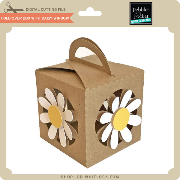 Fold Over Window Box with Candy Cane - Lori Whitlock's SVG Shop