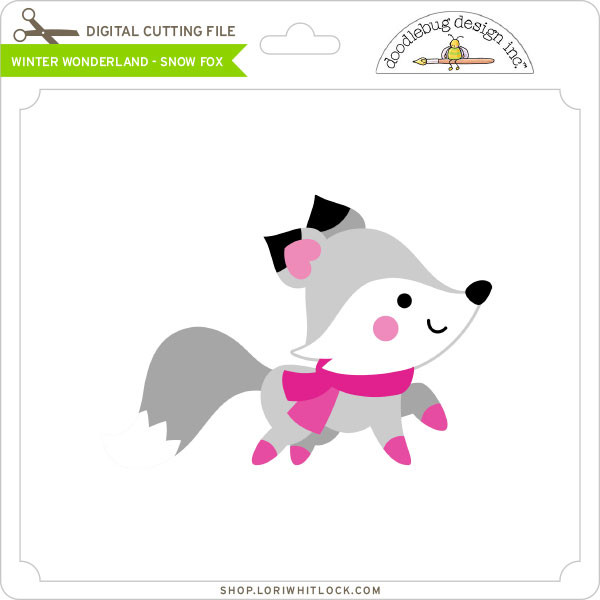 Winter Wonderland - Snow Fox 2 - Lori Whitlock's SVG Shop