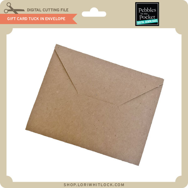 Gift Card Tuck In Envelope - Lori Whitlock's SVG Shop