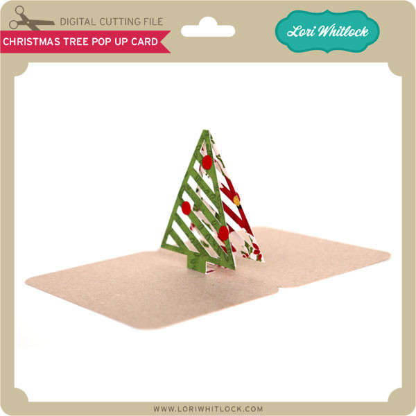 Christmas Tree Scene Pop Up Card - Lori Whitlock's SVG Shop