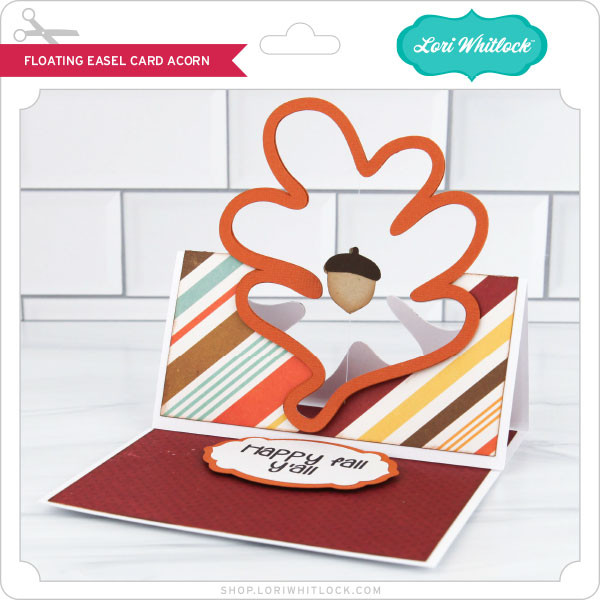 Floating Easel Card Birthday Cake - Lori Whitlock's SVG Shop