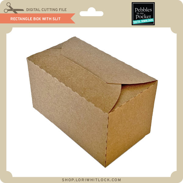 Scallop Rectangle Box With Slit - Lori Whitlock's SVG Shop