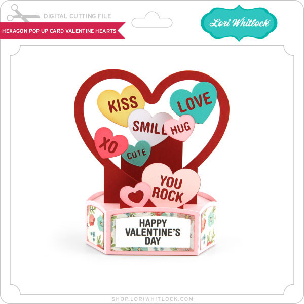 Pop Up Box Card Valentine Hearts Lori Whitlock S Svg Shop