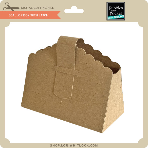 Scallop Box With Latch 2 - Lori Whitlock's SVG Shop