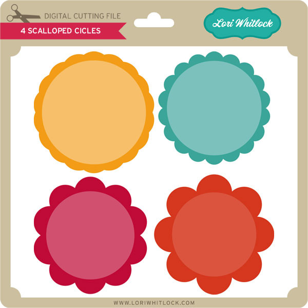 Scalloped Circles - Lori Whitlock's SVG Shop