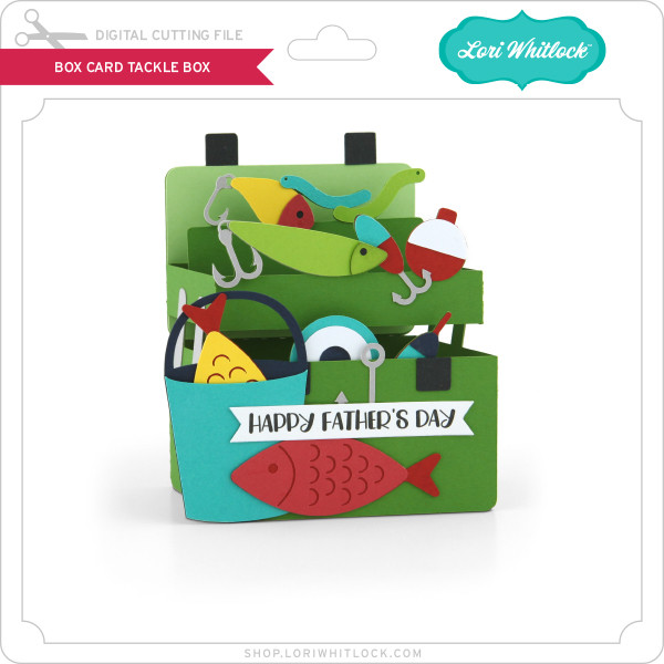 3D Fishing Tackle Box - Lori Whitlock's SVG Shop