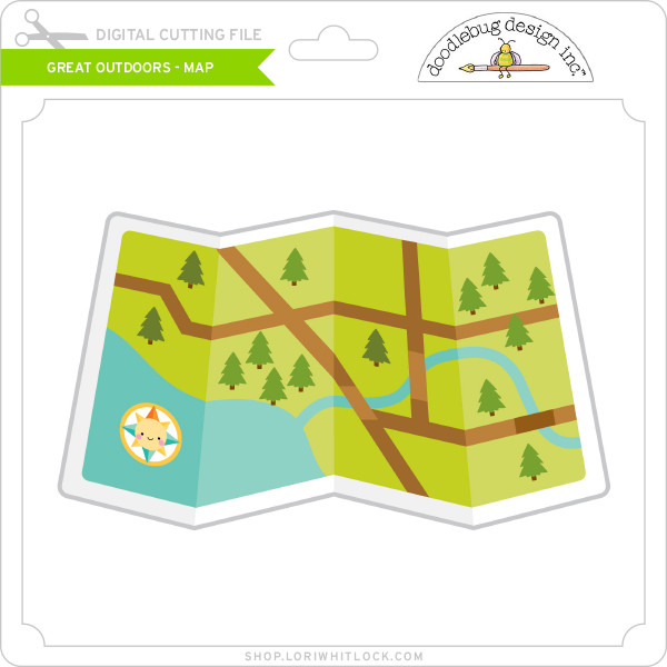 Great Outdoors - Map - Lori Whitlock's SVG Shop