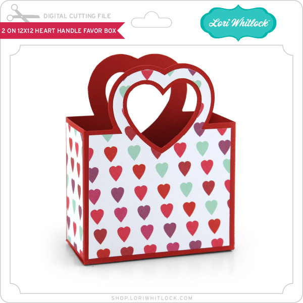 2 on 12x12 Heart Favor Box - Lori Whitlock's SVG Shop