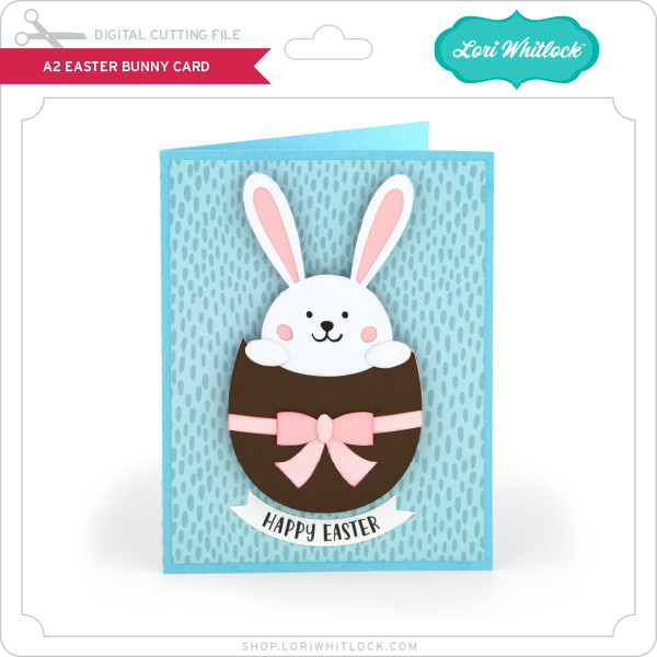 A2 Box Card Easter Bunny 2 - Lori Whitlock's SVG Shop