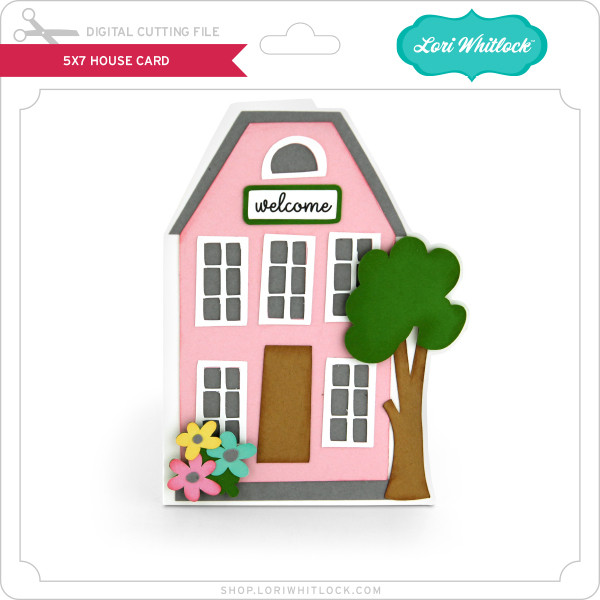 5x7 Hydrangea Card - Lori Whitlock's SVG Shop